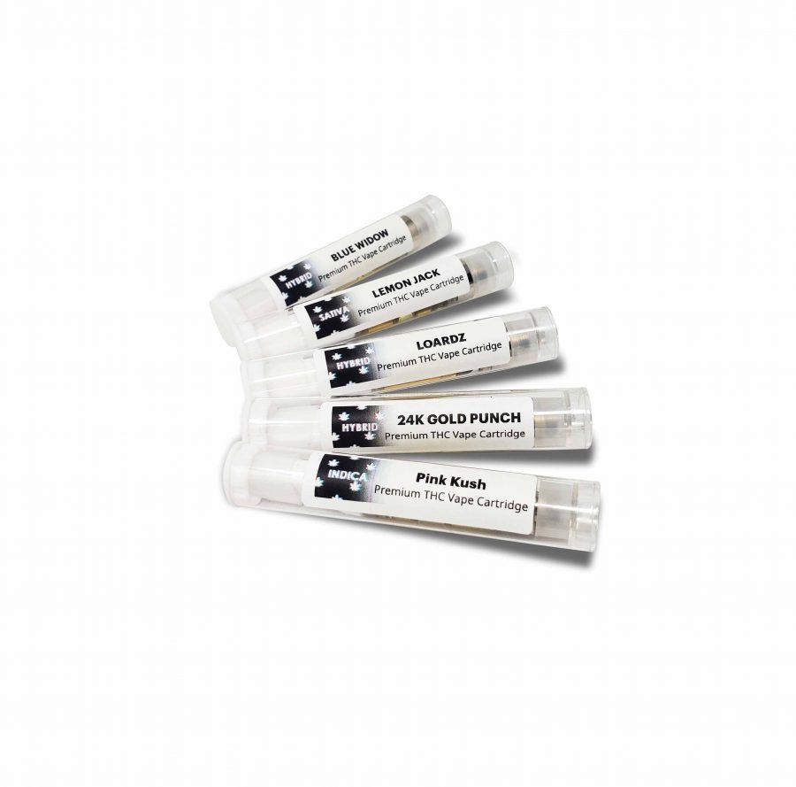 Premium Distillate THC Vape Carts | White Tips | Bulk Buddy | Vape